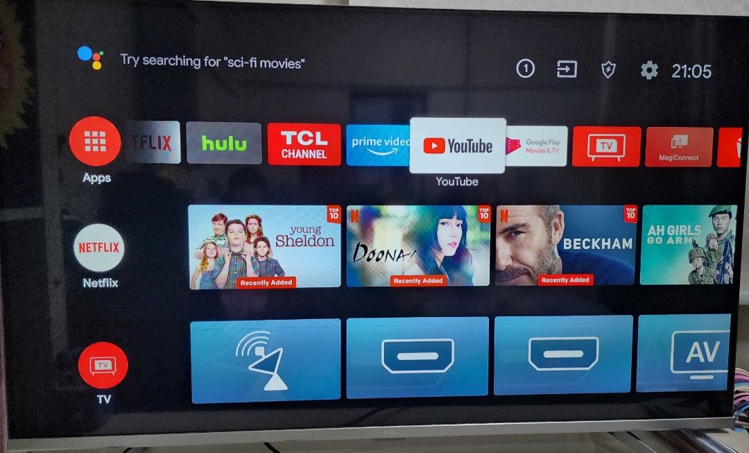 TCL 43 Inch P715 QUHD Android Smart Google LED TV, TV & Home Appliances, TV & Entertainment, TV ...