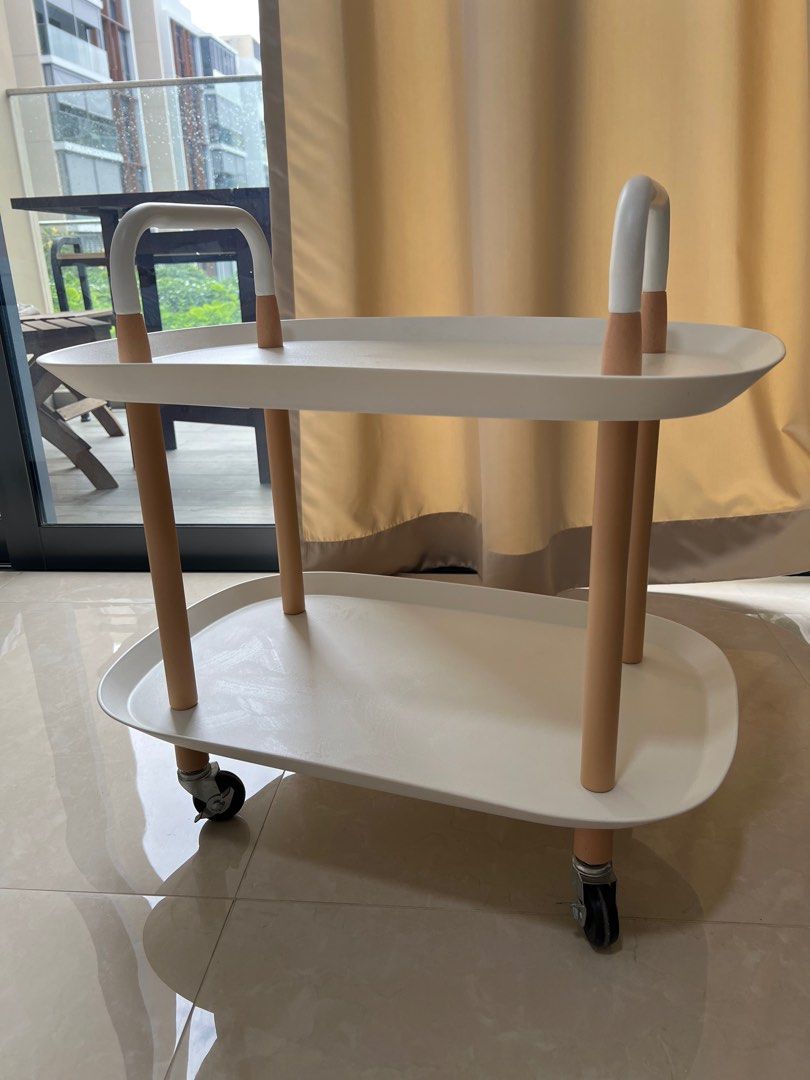 Tea table/ side table with rollers / Kitchen Trolley / Bar Trolley ...