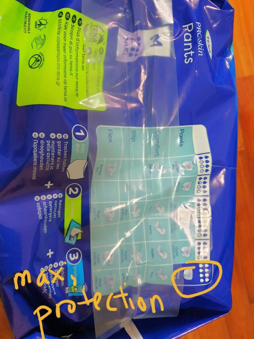 Tena Maxi Proskin Pants Diapers, Health & Nutrition, Assistive ...
