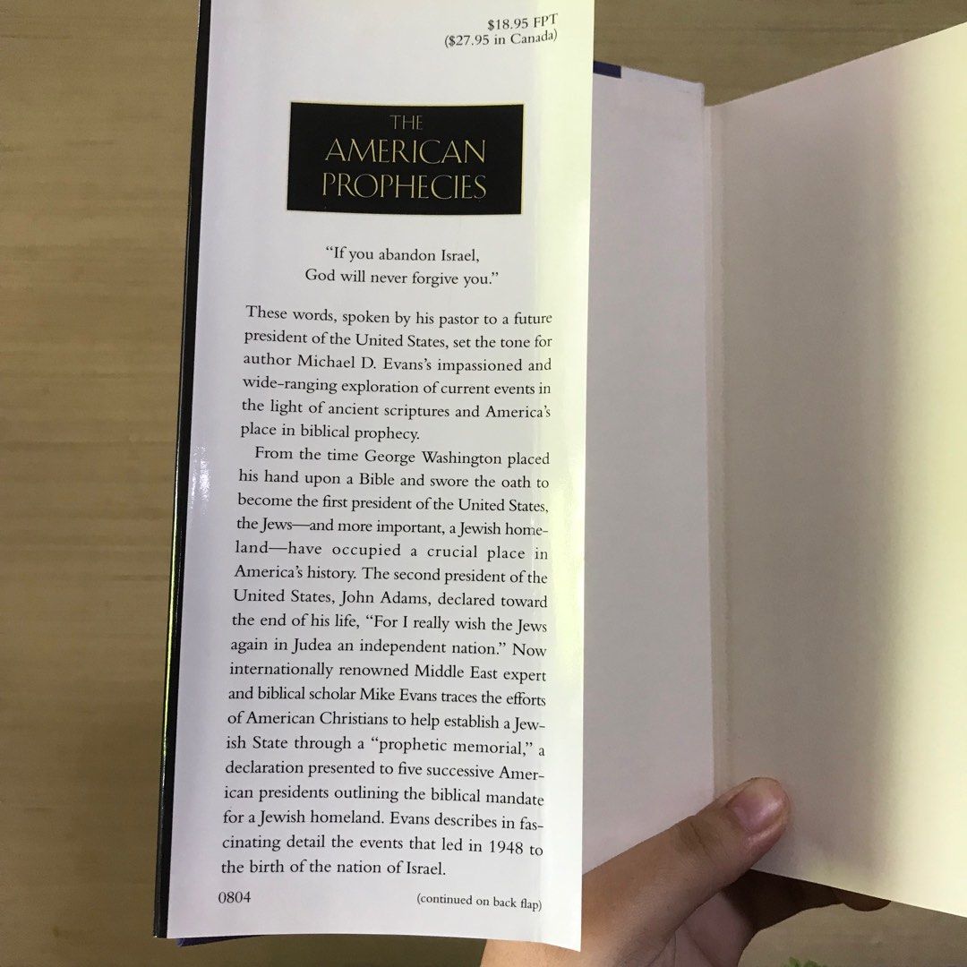 The American Prophecies by Michael D. Evans, Hobbies & Toys, Books ...