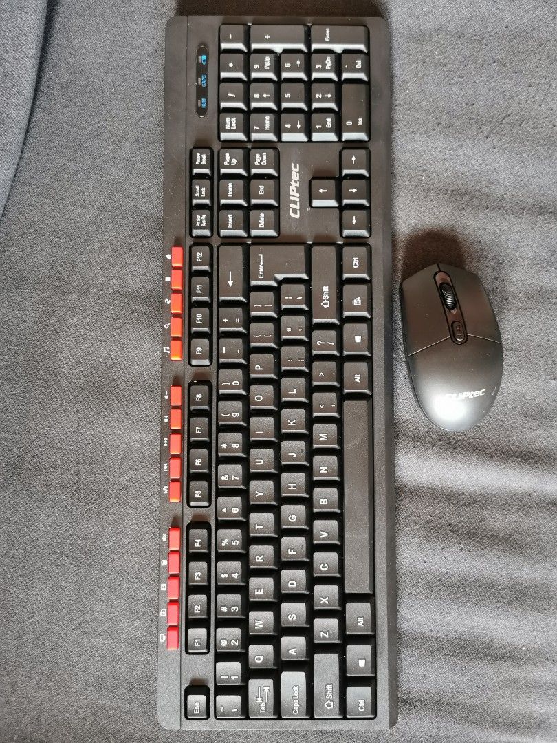 The CLiPtec RZK341 Wireless Multimedia Silent Keyboard and Mouse Combo ...