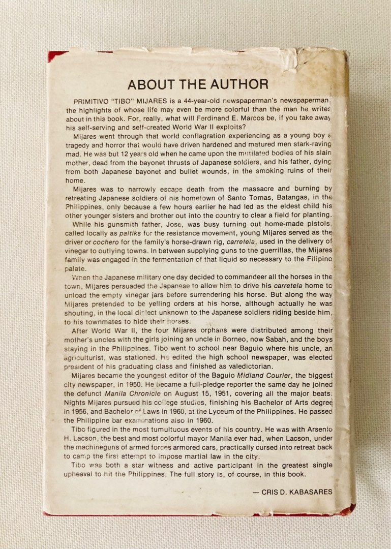 RARE FIRST EDITION: The Conjugal Dictatorship of Ferdinand and Imelda ...