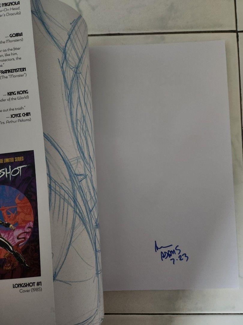 The Marvel Art of Arthur Adams SIGNED Autograph 2023 Artbook Oversized ...