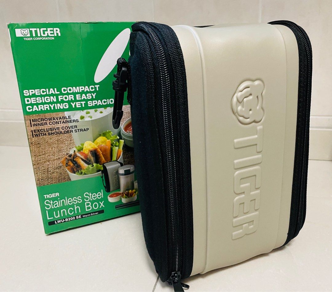 Tiger Stainless Steel Lunch Box With Bag, TV & Home Appliances, Kitchen ...