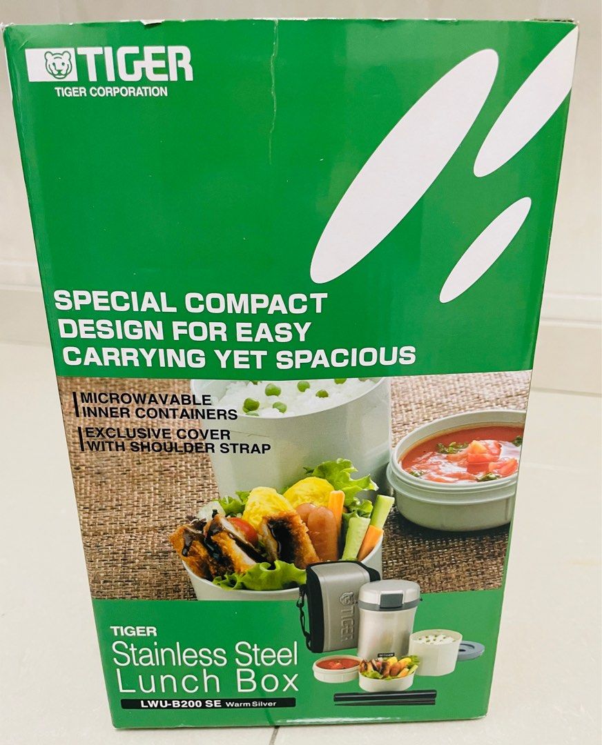 Tiger Stainless Steel Lunch Box With Bag, TV & Home Appliances, Kitchen Appliances, Other ...