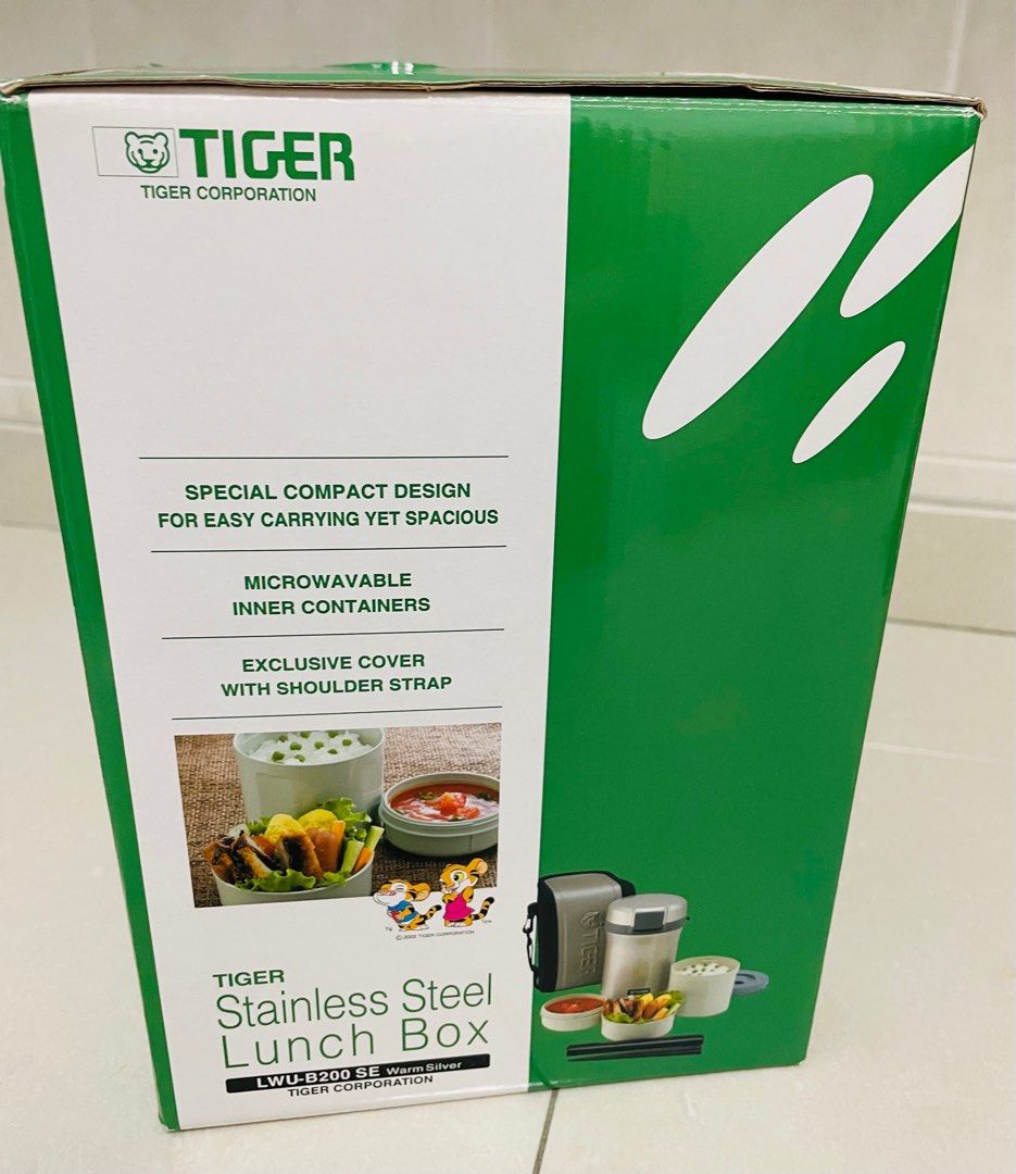 Tiger Stainless Steel Lunch Box With Bag, TV & Home Appliances, Kitchen ...