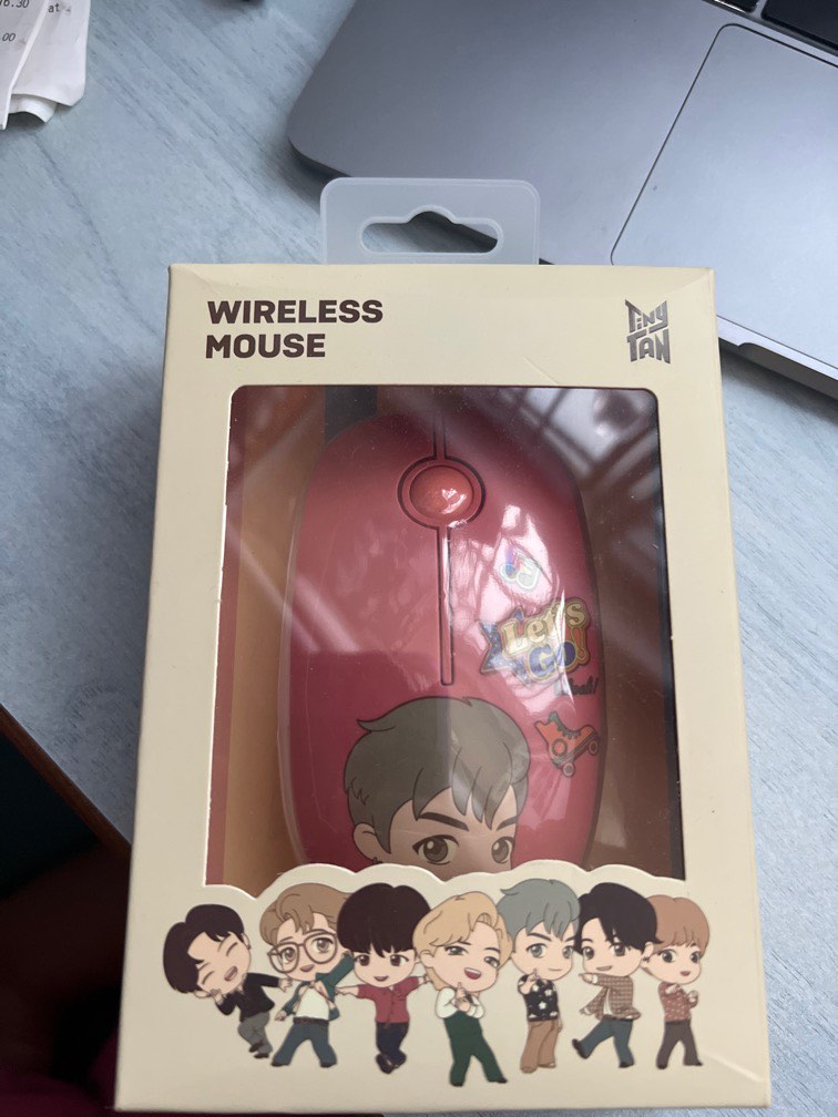 Tiny Tan Wireless Mouse (Namjoon/RM), Computers & Tech, Parts ...