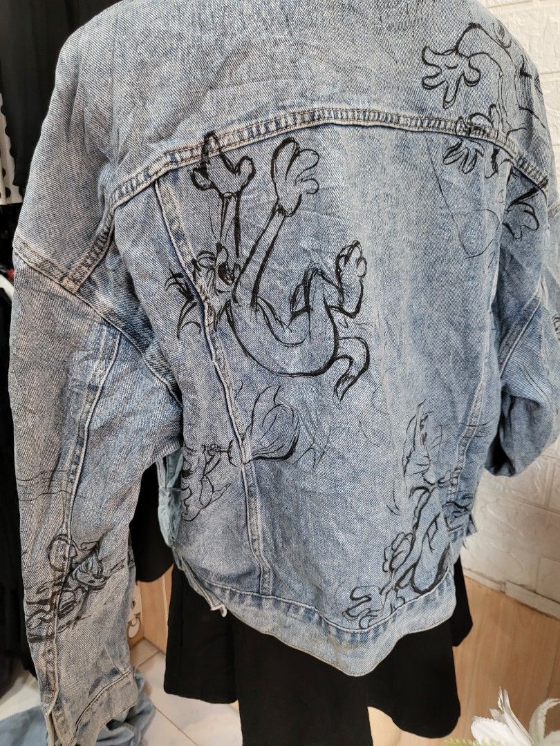Tom&Jerry Denim jacket, Women's Fashion, Coats, Jackets and Outerwear ...