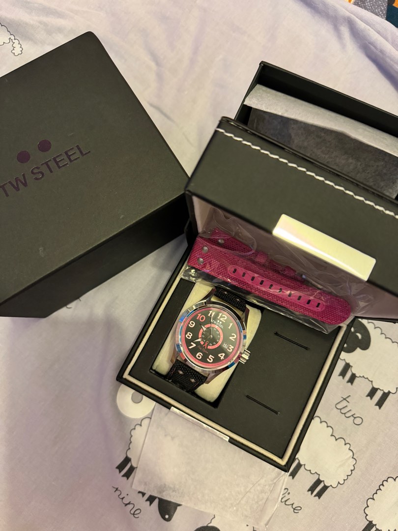 TW STEEL TW973 Pink Ribbon Watch Set, Women's Fashion, Watches ...