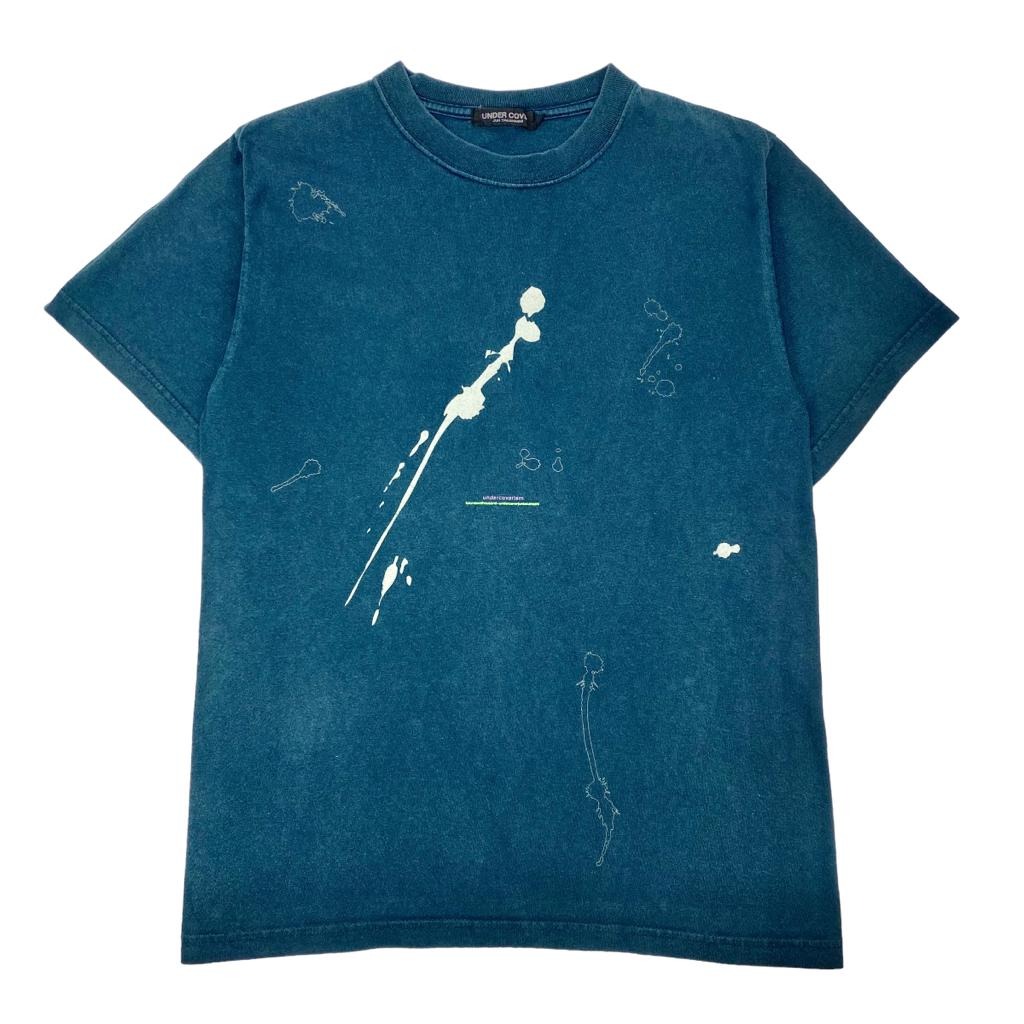 Undercover x Futura Paint Splattered Tee, Luxury, Apparel on Carousell