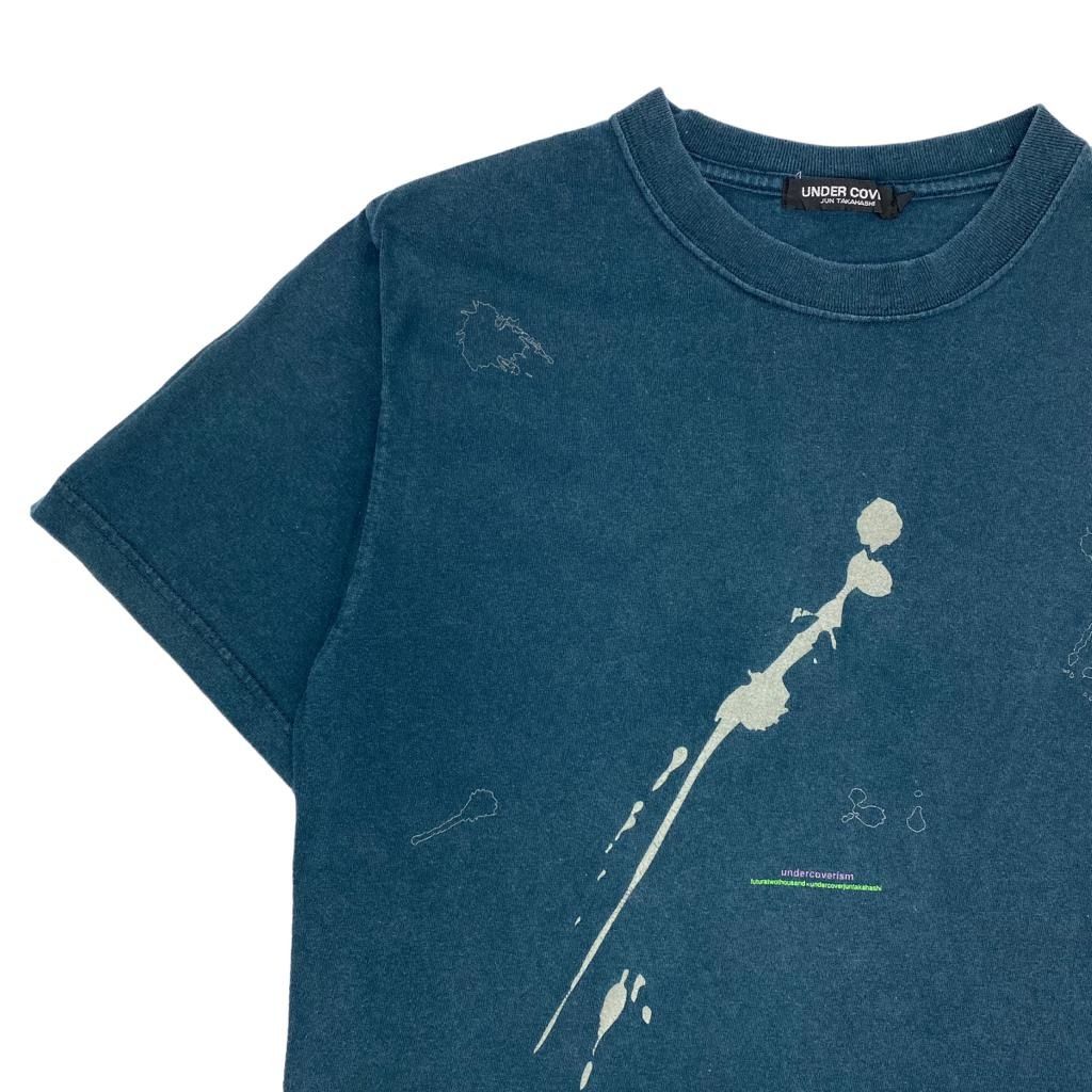 Undercover x Futura Paint Splattered Tee, Luxury, Apparel on Carousell