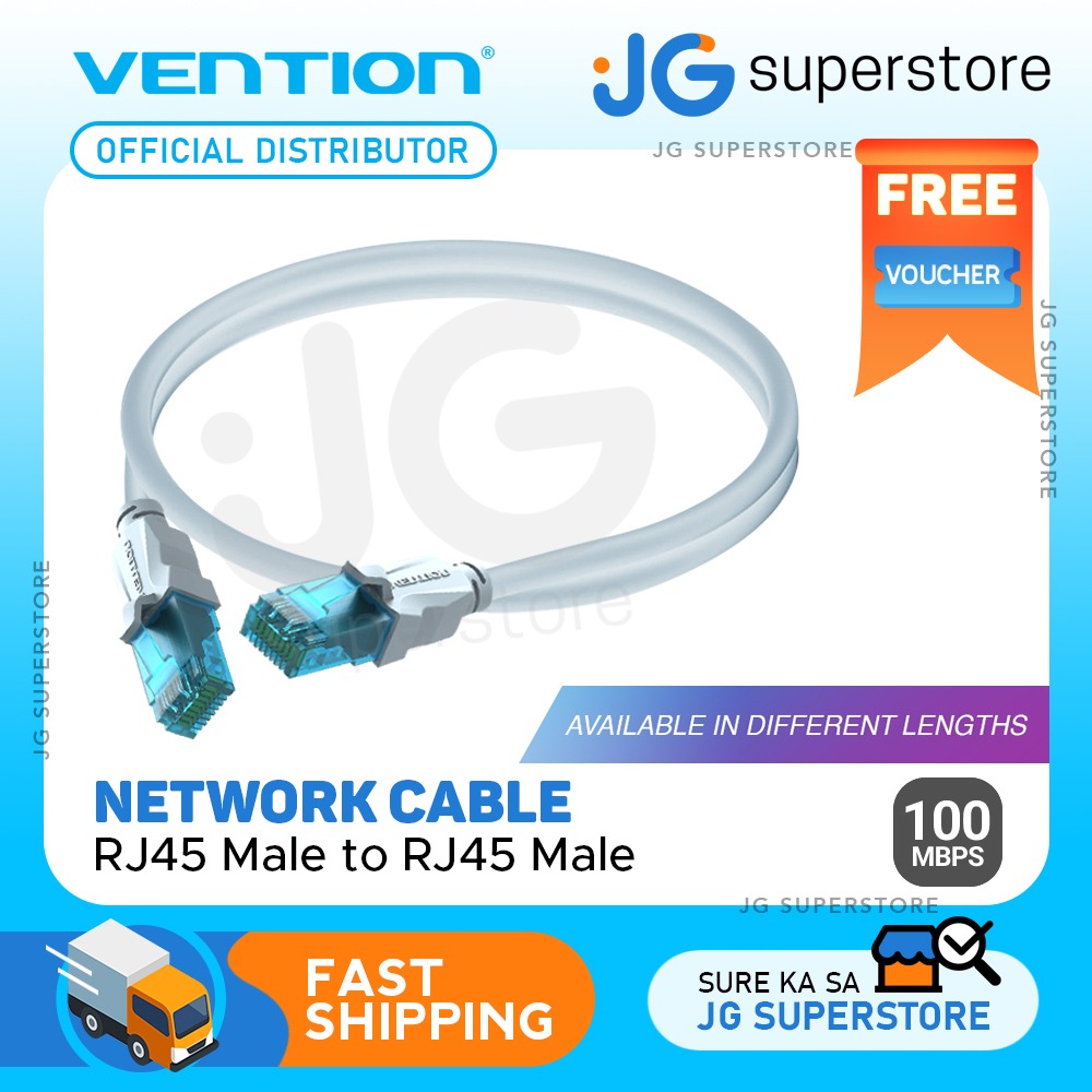 Vention CAT5E Ethernet Round Cable UTP Patch Lan Network Wire Cord for ...