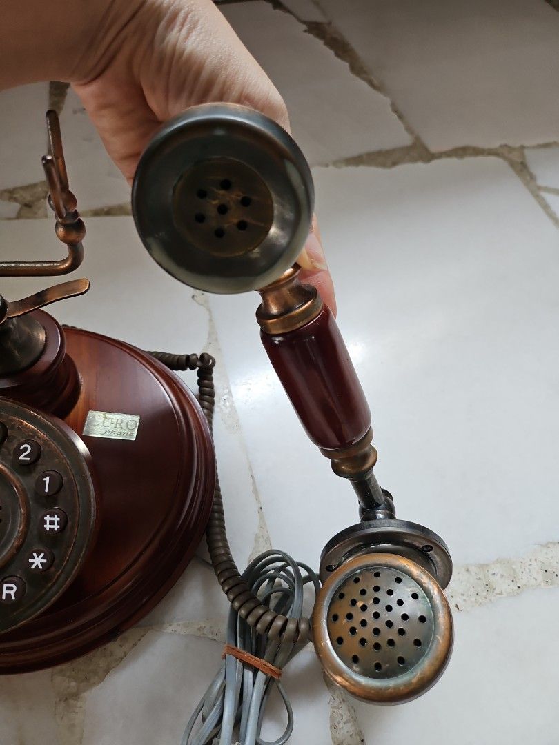Vintage Antique Telephone Set, Hobbies & Toys, Memorabilia ...