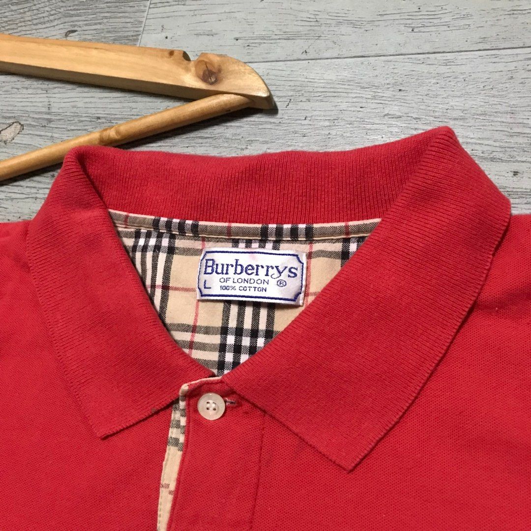 Vintage burberrys polo shirt, Men's Fashion, Tops & Sets, Tshirts ...