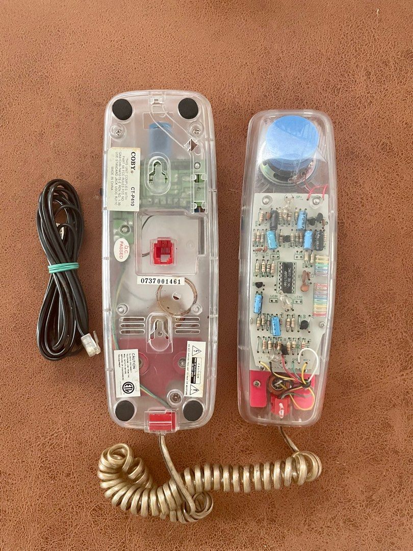 Vintage COBY 80's Transparent Trimline Telephone, Mobile Phones ...