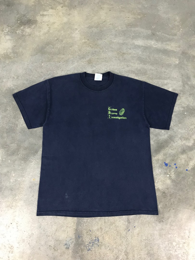 Vintage CSI Crime Scene Investigation Shirt, Men's Fashion, Tops & Sets ...