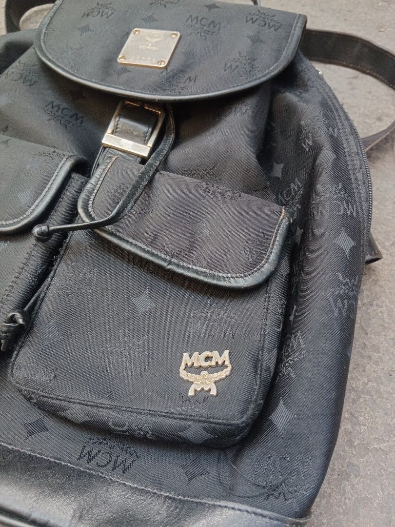 VINTAGE MCM NYLON BACKPACK, Luxury, Bags & Wallets on Carousell