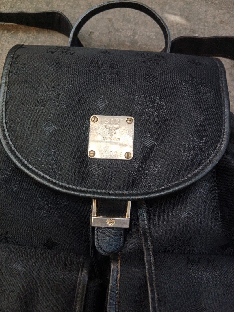 VINTAGE MCM NYLON BACKPACK, Luxury, Bags & Wallets on Carousell