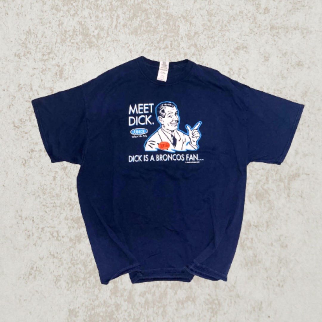 Vintage Meet Dick Tee, Men's Fashion, Tops & Sets, Tshirts & Polo Shirts on Carousell