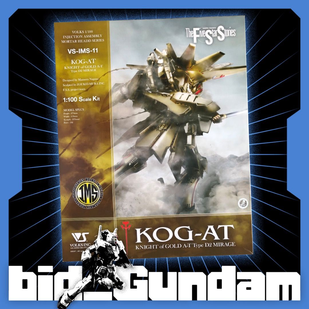 Volks IMS 1/100 五星物語 Five Star stories FSS 黃金電騎士 爆頭 KOG-AT, 興趣及遊戲, 玩具 & 遊戲類 - Carousell
