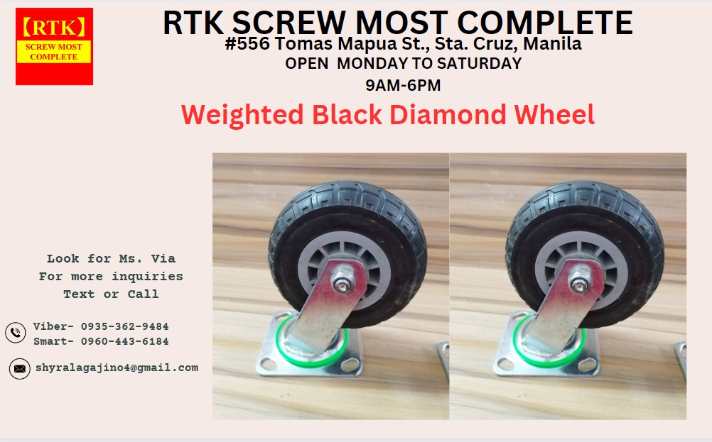Weighted Black Diamond Wheel, Commercial & Industrial, Construction ...