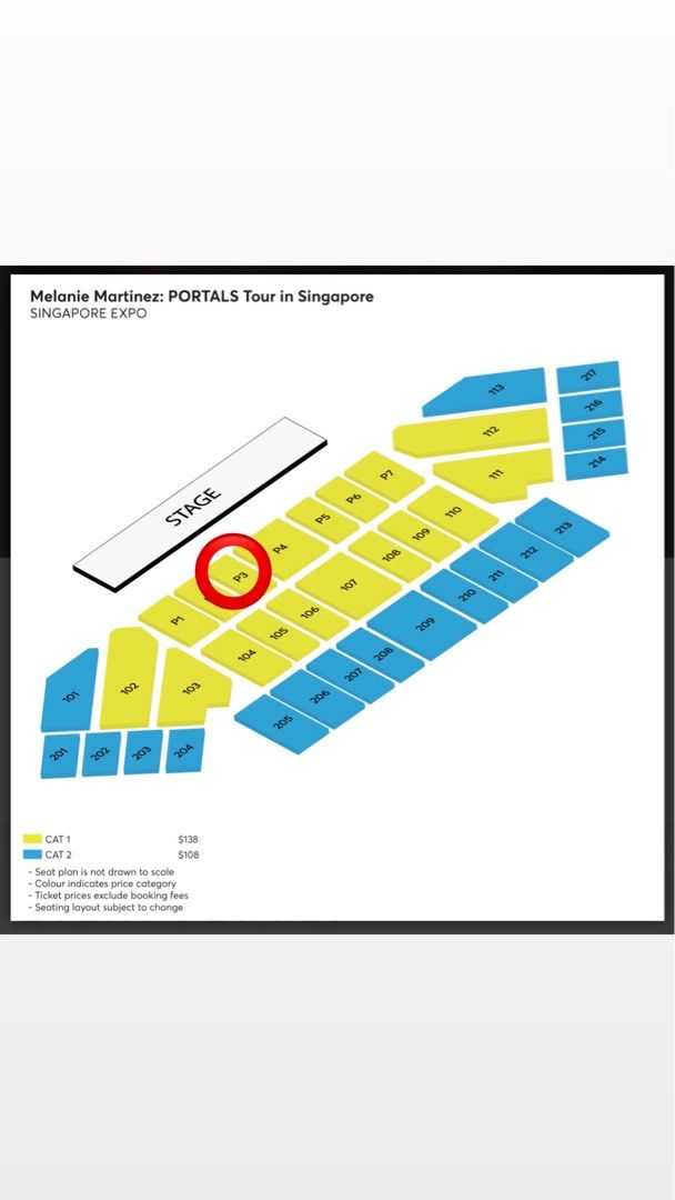 [WTS] CAT 1, ROW A, SECTION P3 Melanie Martinez Portals Tour Singapore ...