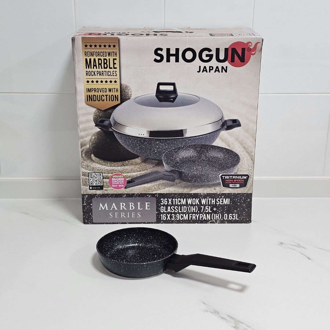 16cm x 3.9cm 0.63L Fry Pan La Gourmet Shogun Japan (Induction Base ...