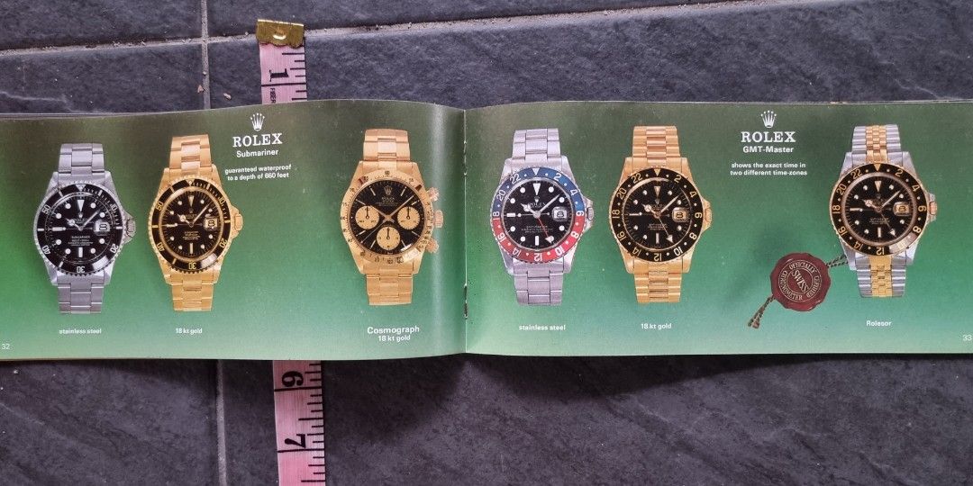 1979 Bucherer Swiss watch clock knife lighter Catalogue book rolex ...