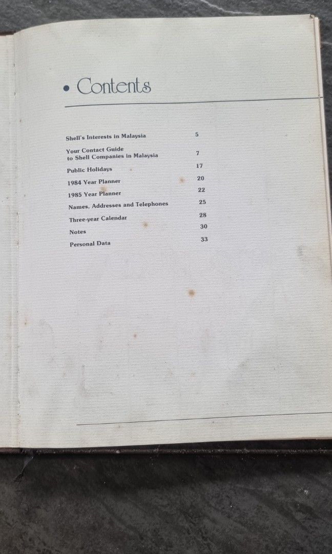 1984 Shell Diary Book Rare, Hobbies & Toys, Collectibles & Memorabilia ...