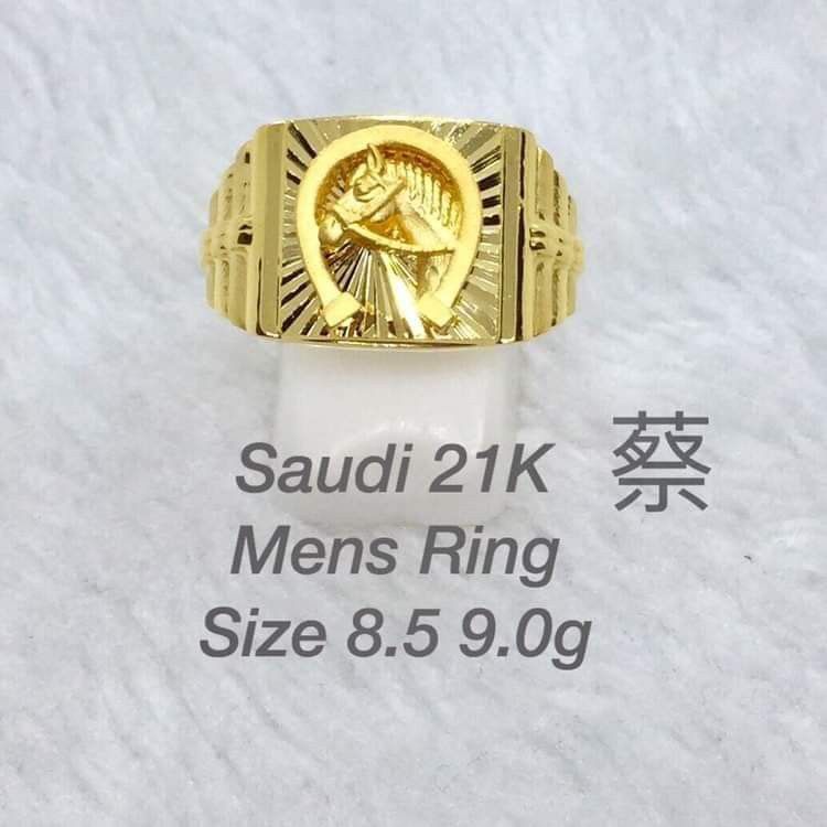 21K Saudi Gold mens ring, Women's Fashion, Jewelry & Organizers, Rings ...