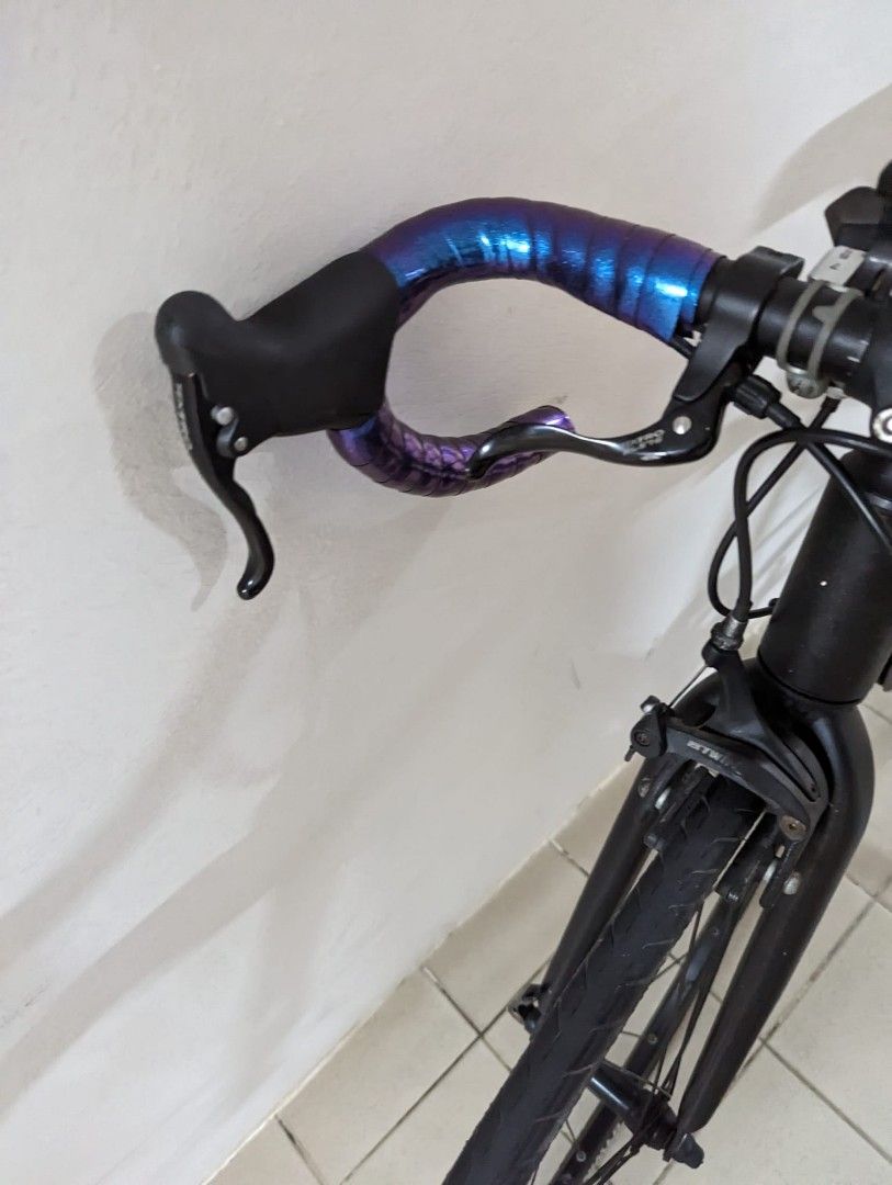24 inch road bike,spray painted,custom,bike from decathlon gear 7 ...