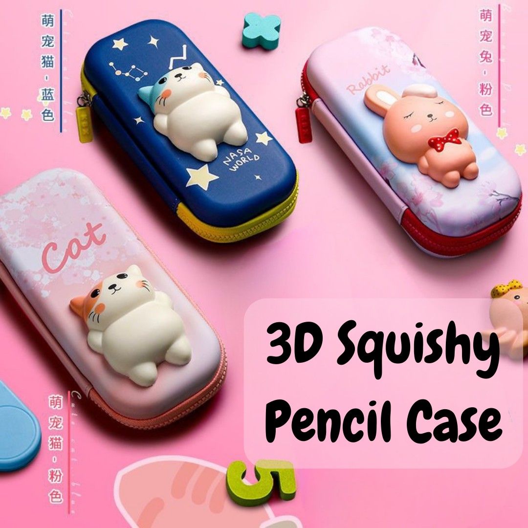 [SG Stock] 3D Squishy Pencil Case, Hobbies & Toys, Stationery & Craft ...