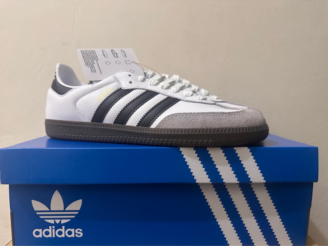 Adidas Samba OG White size 8UK SRP, Men's Fashion, Footwear, Casual ...