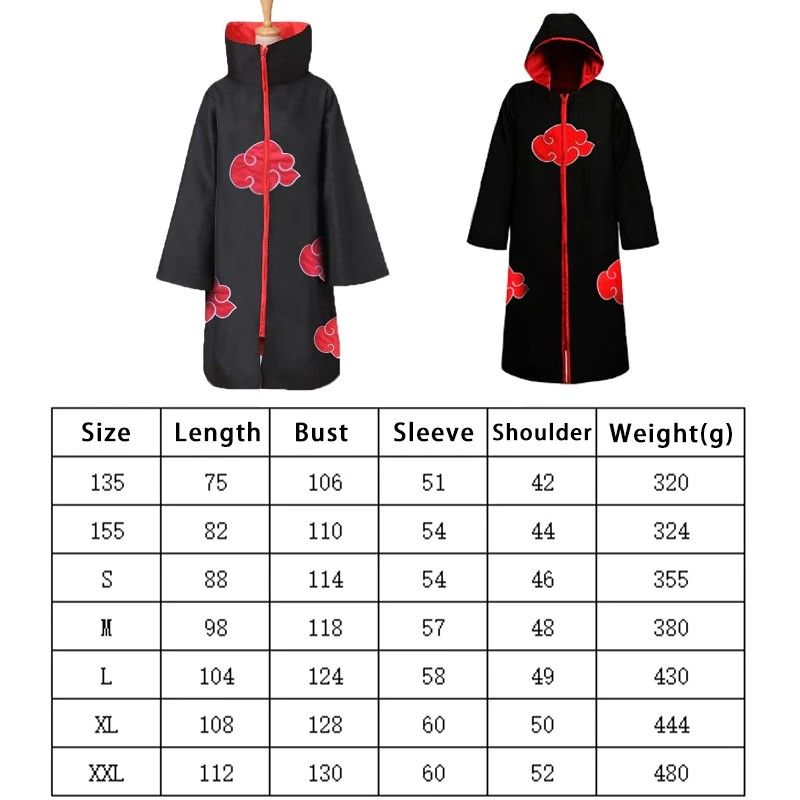 AKATSUKI UCHIHA COSPLAY, Men's Fashion, Coats, Jackets and Outerwear on ...