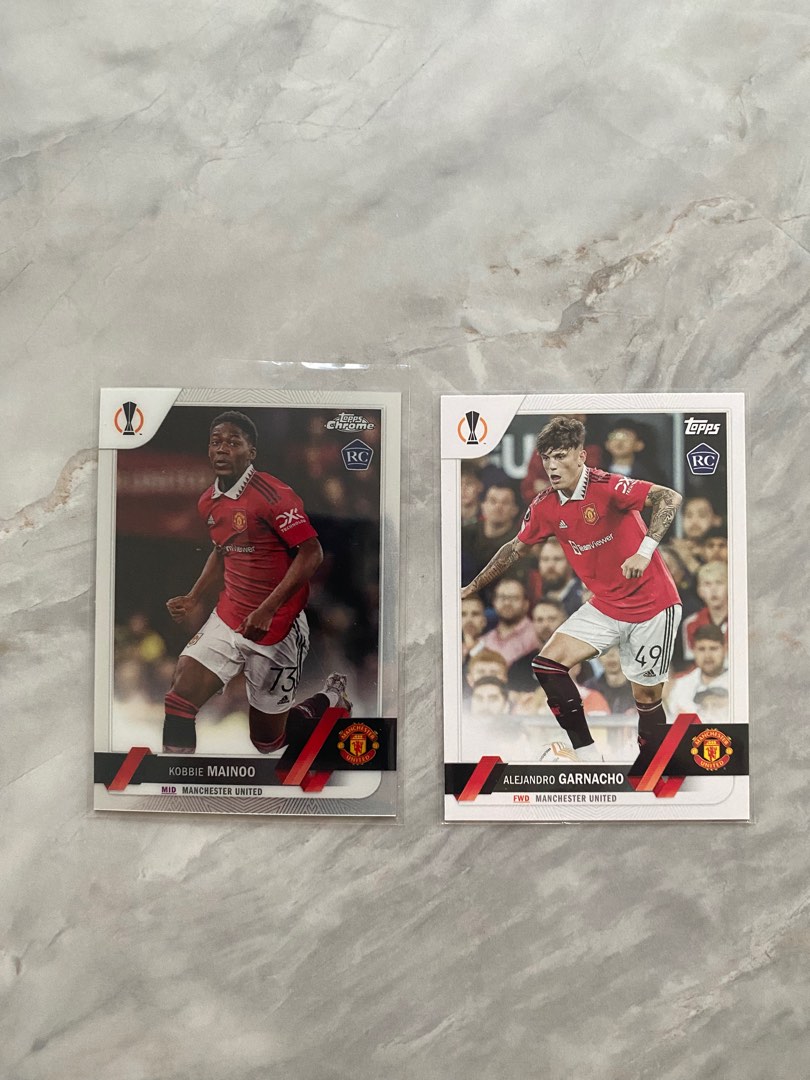 Alejandro Garnacho Kobbie Mainoo Rookie Manchester United Football ...