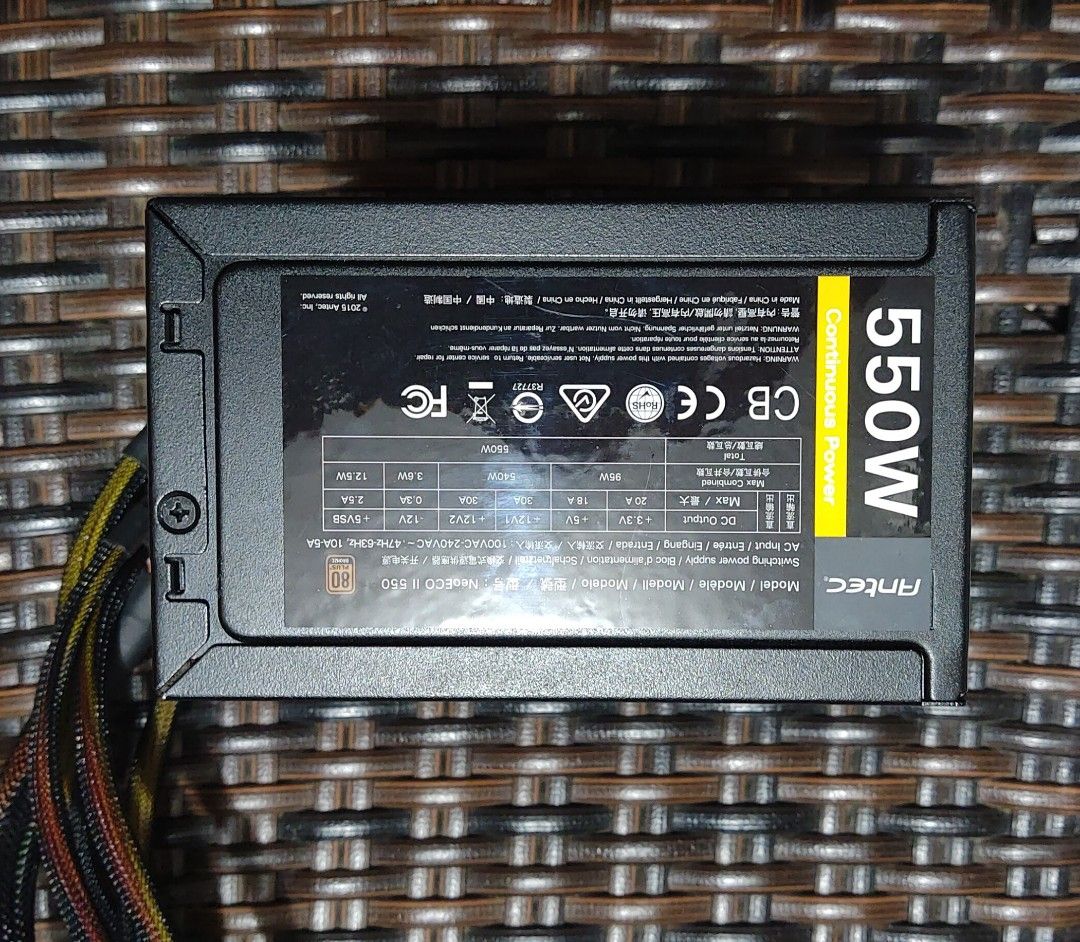 Antec 550W NeoECO II 550 PSU / Power Supply, 電腦＆科技, 電腦周邊及配件, 電腦周邊產品 ...