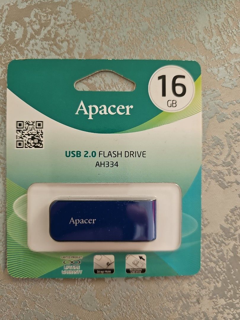 Apacer USB 2.0 FLASH DRIVE AH334, Computers & Tech, Parts & Accessories ...