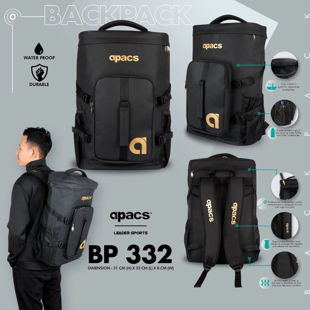 APACS Badminton Backpack, Sports Equipment, Other Sports Equipment and ...