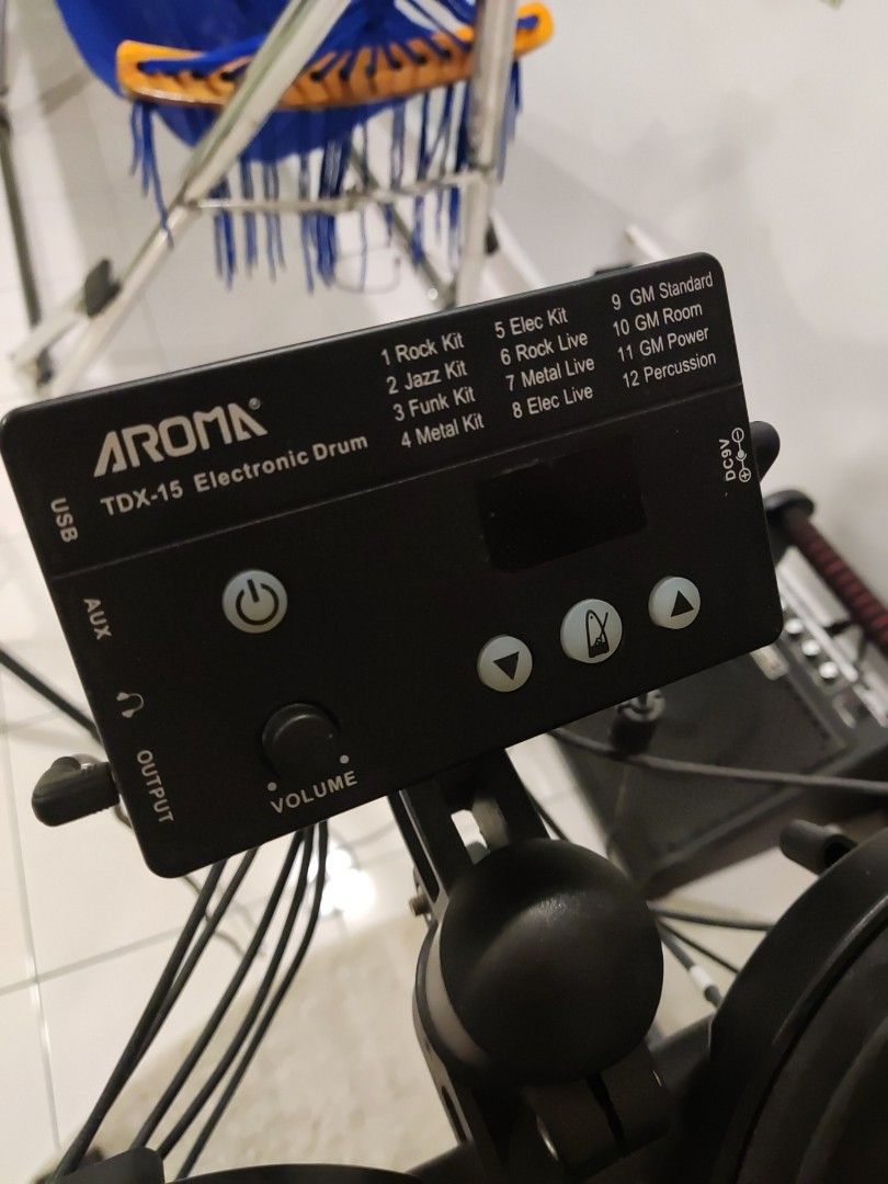 Aroma TDX-15 Electronic Drum set with amplifier, Hobbies & Toys, Music ...