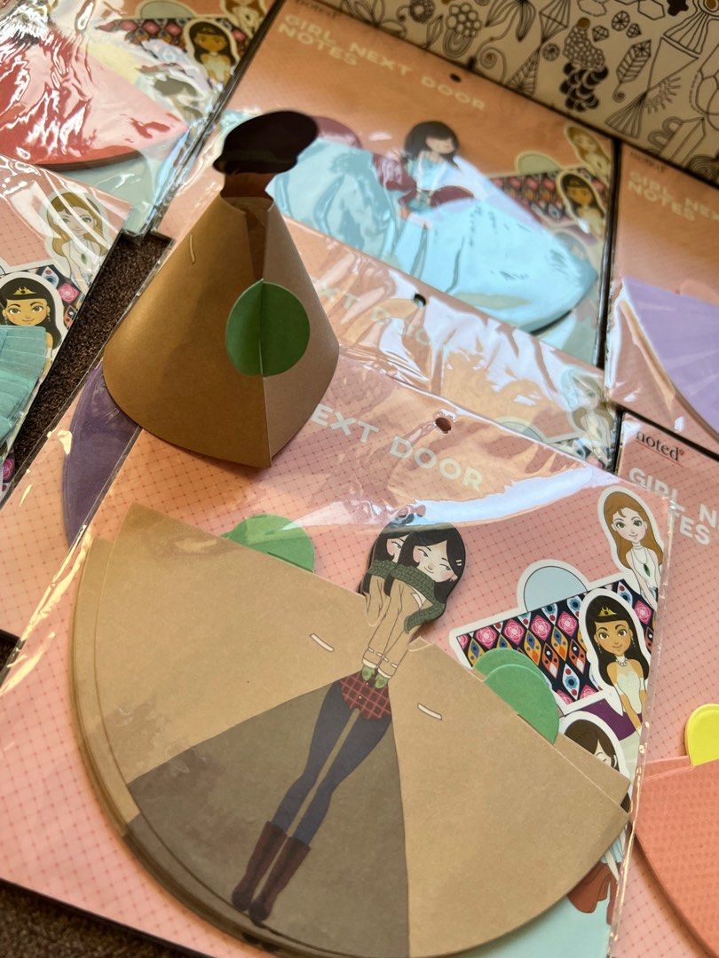 Assorted Girl Notes Notepad Origami Paper, Hobbies & Toys, Stationary ...