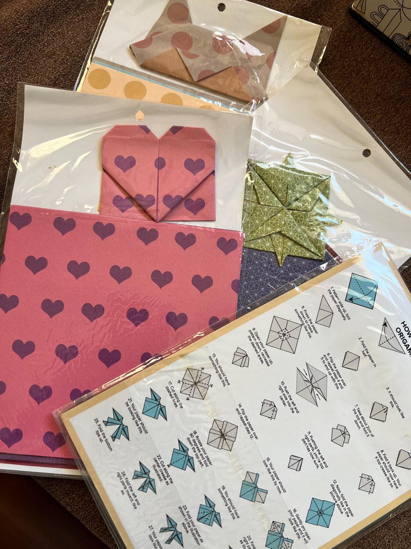 Assorted Girl Notes Notepad Origami Paper, Hobbies & Toys, Stationary ...