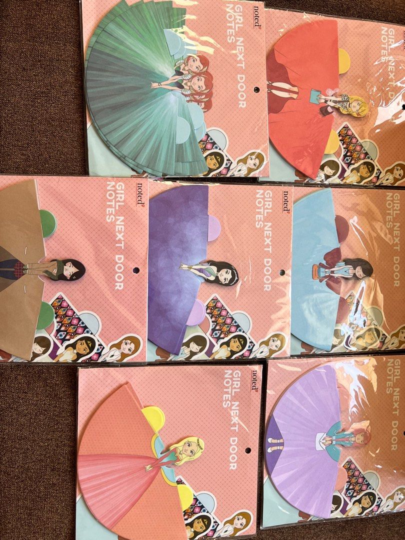Assorted Girl Notes Notepad Origami Paper, Hobbies & Toys, Stationary ...