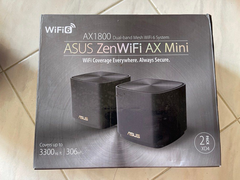Asus Router Zen Wi-Fi Ax Mini 3300sq .ft, Computers & Tech, Office ...