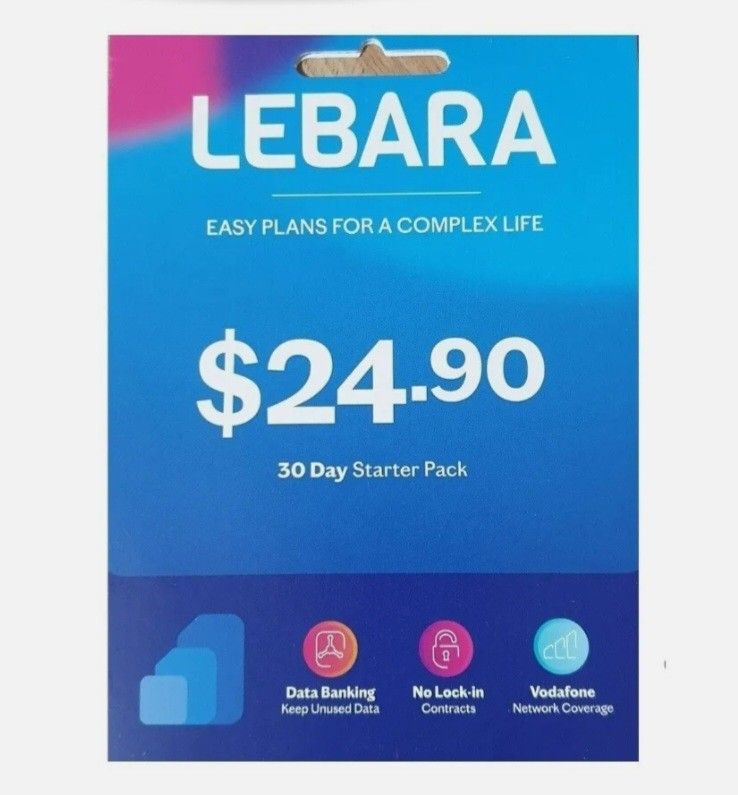Australia data sim card LEBARA, Mobile Phones & Gadgets, Mobile ...