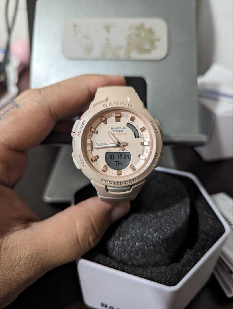 Authentic Casio Baby G BSA-B100CS-4ADR Bluetooth sports watch with step ...