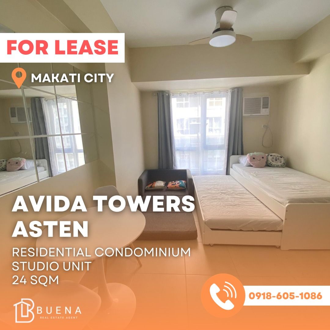Avida Towers Asten - 24SQM Studio Unit For Rent in Makati City ...
