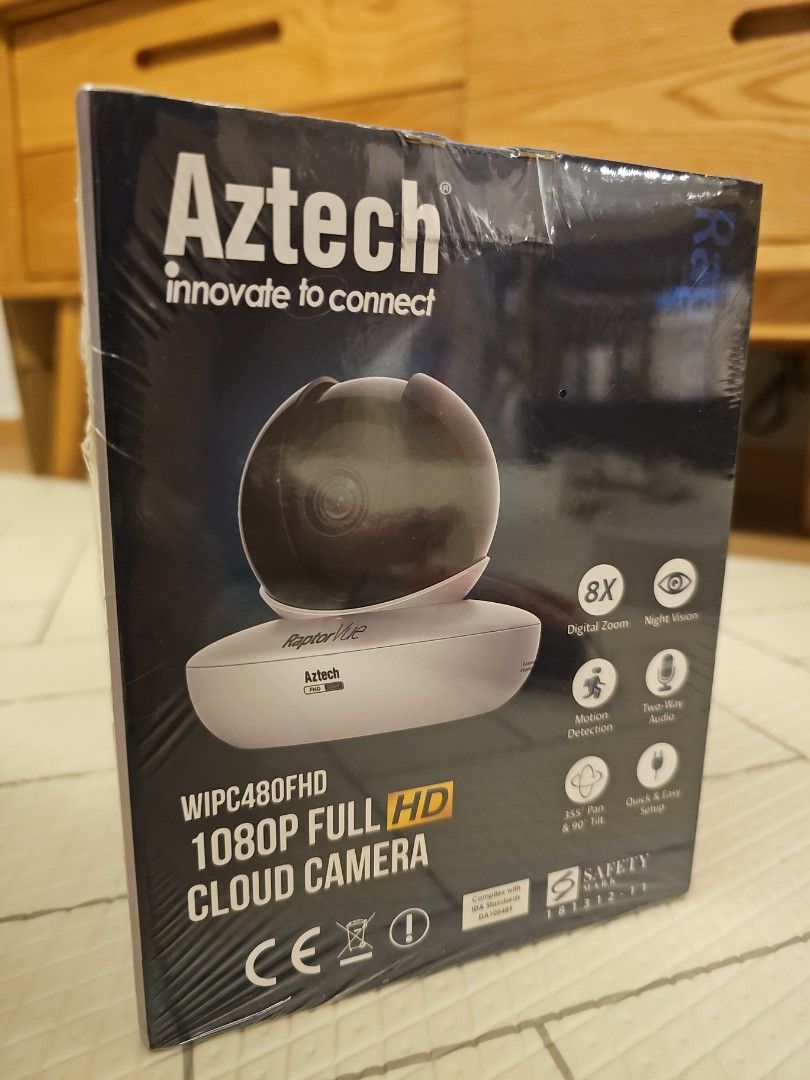 Aztech WIPC480FHD 1080P Cloud Camera, Furniture & Home Living, Security ...