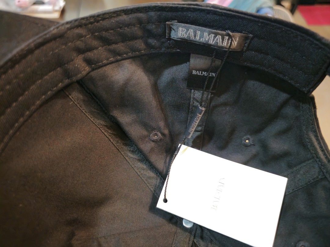 BALMAIN CAP BLACK & RED, Men's Fashion, Watches & Accessories, Caps ...
