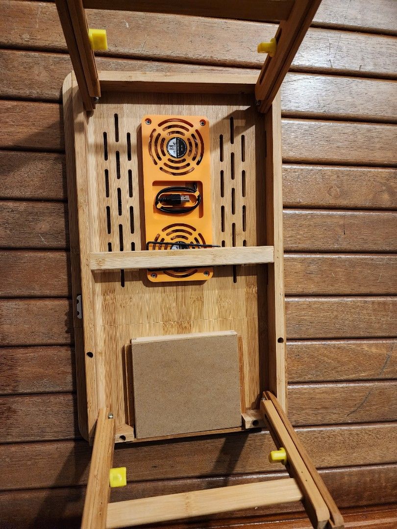 Bamboo cooling pad table, Computers & Tech, Parts & Accessories, Other ...