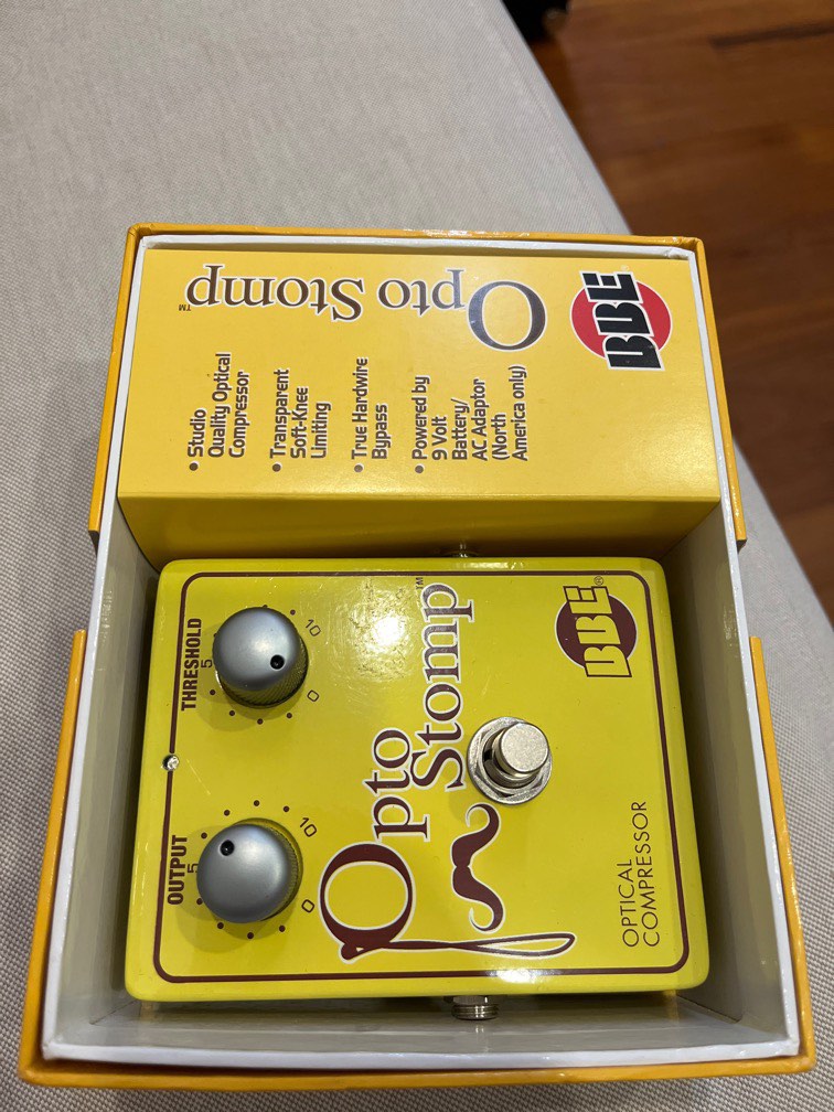 BBE Opto Stomp Optical Compressor Pedal, Hobbies & Toys, Music & Media ...